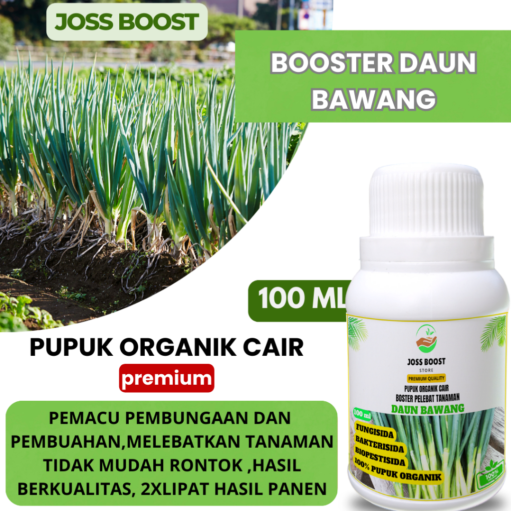 Jual Pupuk Organik Cair Booster Tanaman Daun Bawang, POC JOSS BOOST ...