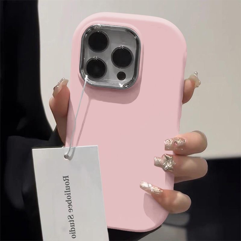 Jual Frame Chrome Oval Polos Casing Untuk iPhone XR 8 7 Plus 11 13 Pro ...