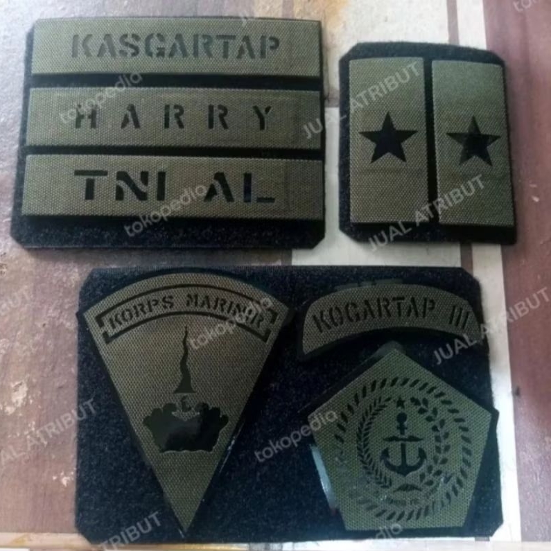 Jual PATCH PDL TNI AD AL AU Laser cutting patch BDU Topi dll Custom ...