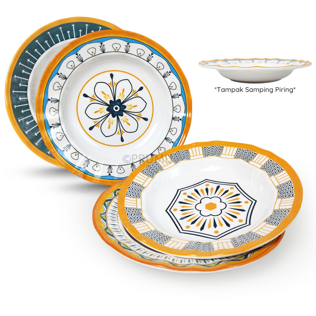 Jual PRUMU Piring Melamin 9 inch - Piring Aesthetic - Piring Makan ...