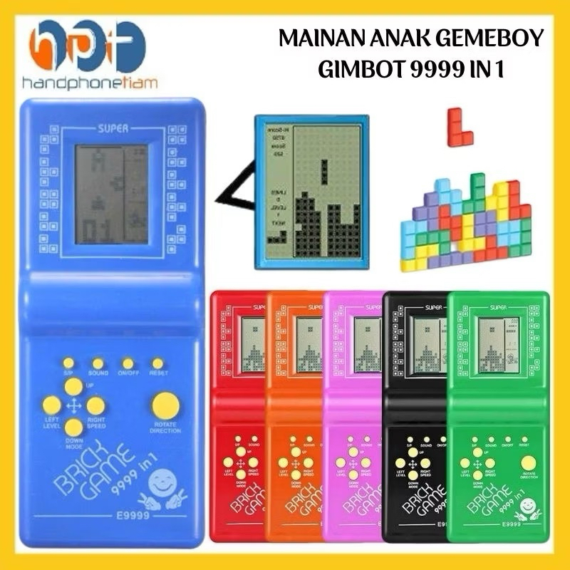 Jual Mainan Gameboy Brick Game 9999 In 1 Mainan Balok Susun Mini Gimbot | Shopee Indonesia