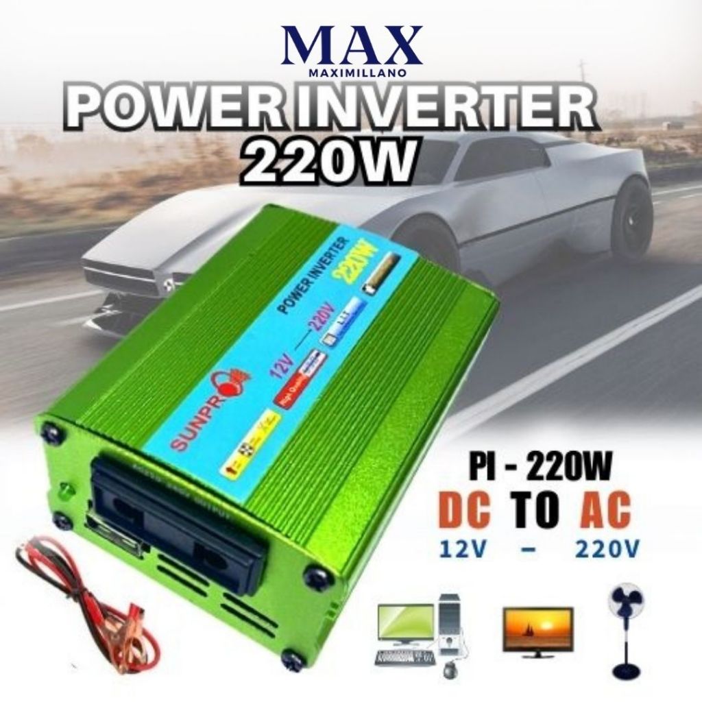 Jual Power Inverter DC/AC 220W i POWER INVERTER DC 12V TO AC 220V ...