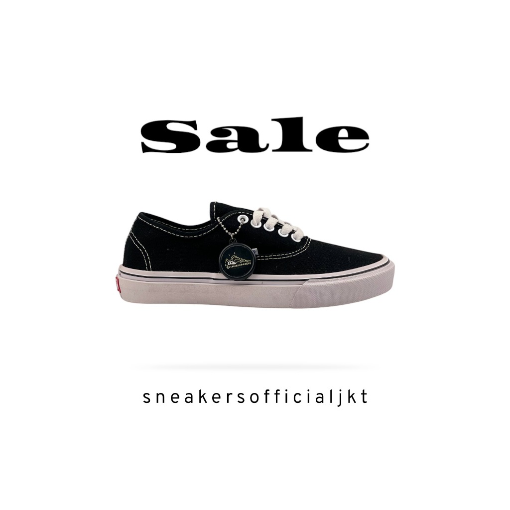 Jual Sepatu Sneakers Pria Wanita 1:1 Vans Authentic Classic Black White ...