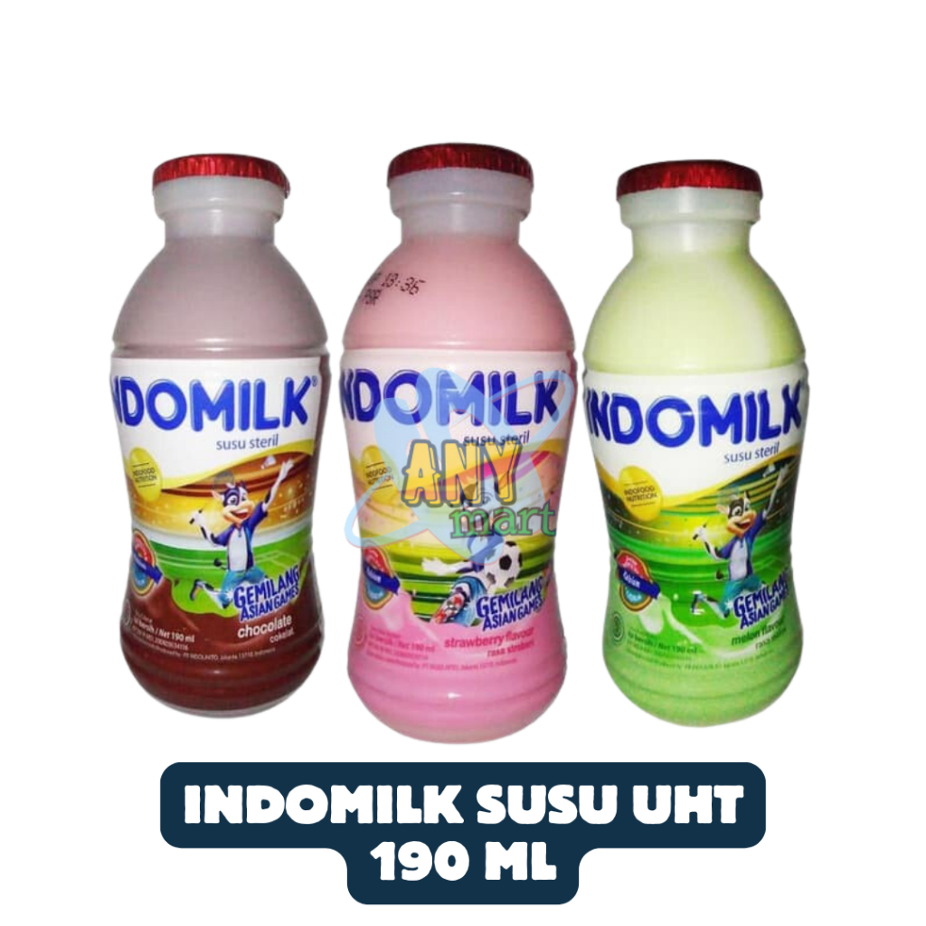 Jual [3 PCS] Indomilk Botol Susu UHT 190mL | Shopee Indonesia