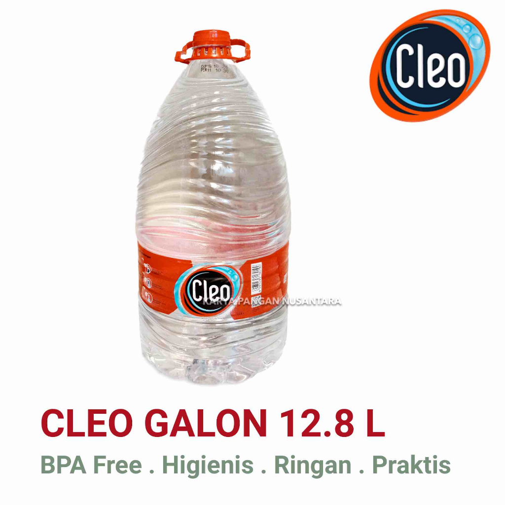 Jual CLEO GALON 12.8 LITER AIR MINERAL CLEO GALON MINI 12,8 L CLEO GALON KECIL 12800ML | Shopee ...