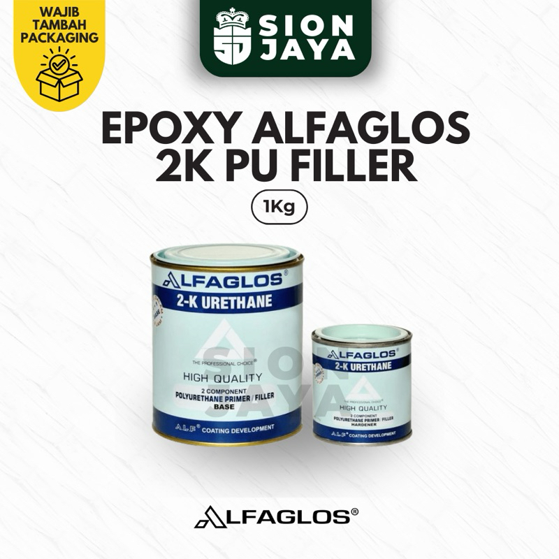Jual [1 kg ] Epoxy Alfagloss PU 2K Urethane Filler Polyurethane Primer ...