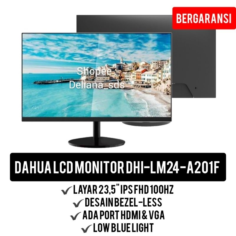 Jual Monitor Dahua DHI-LM24-A201F 23,5" IPS 100HZ FHD Garansi Resmi 1 Tahun Monitor Dahua 23,5 ...
