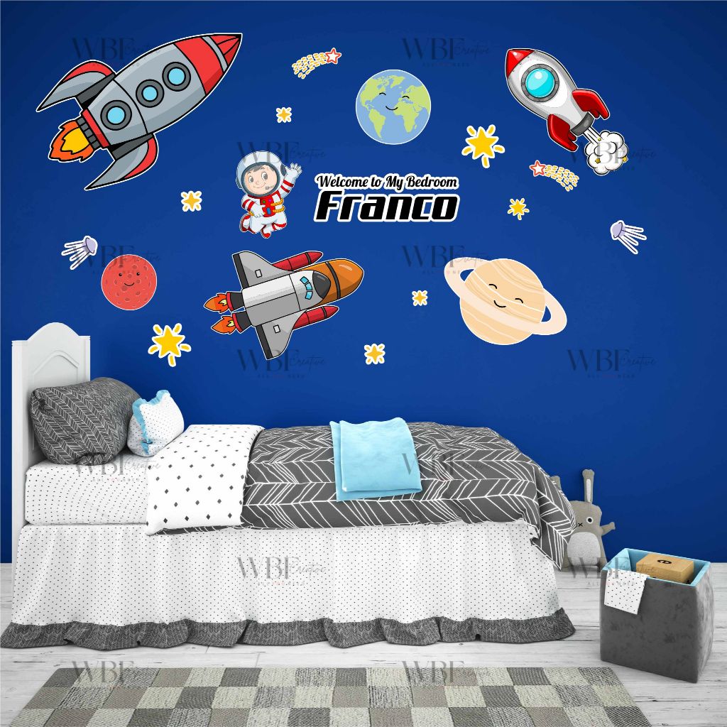 Jual Sticker Kamar Anak Custom Nama - Wallpaper Kamar Anak Custom Nama ...