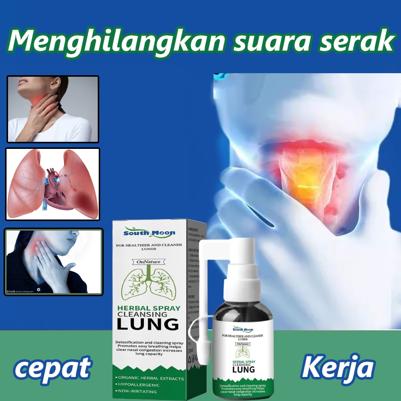 Jual Clear Lung Nasal Spray Mouth Spray 20ml Nasal Spray Obat Herbal ...