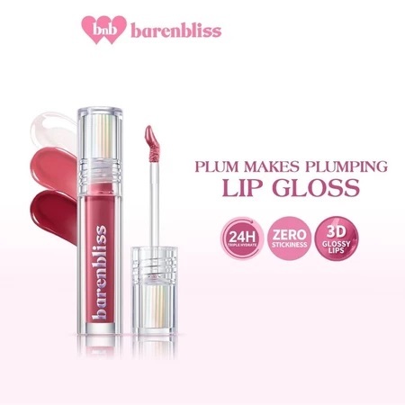 Jual BNB Barenbliss - Plum Makes Plumping Lip Gloss Lip Gloss Melembapkan Dan Alami Tanpa Rasa ...