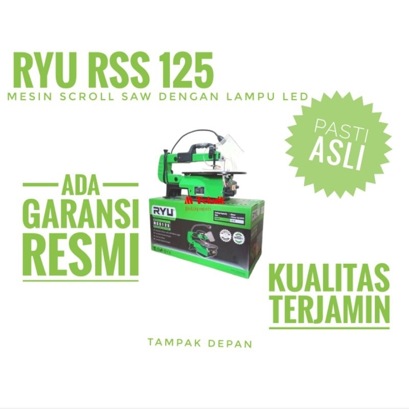 Jual Scroll Saw RYU RSS 125 with LED Lamp 5 inch scrollsaw RSS125 Mesin ...