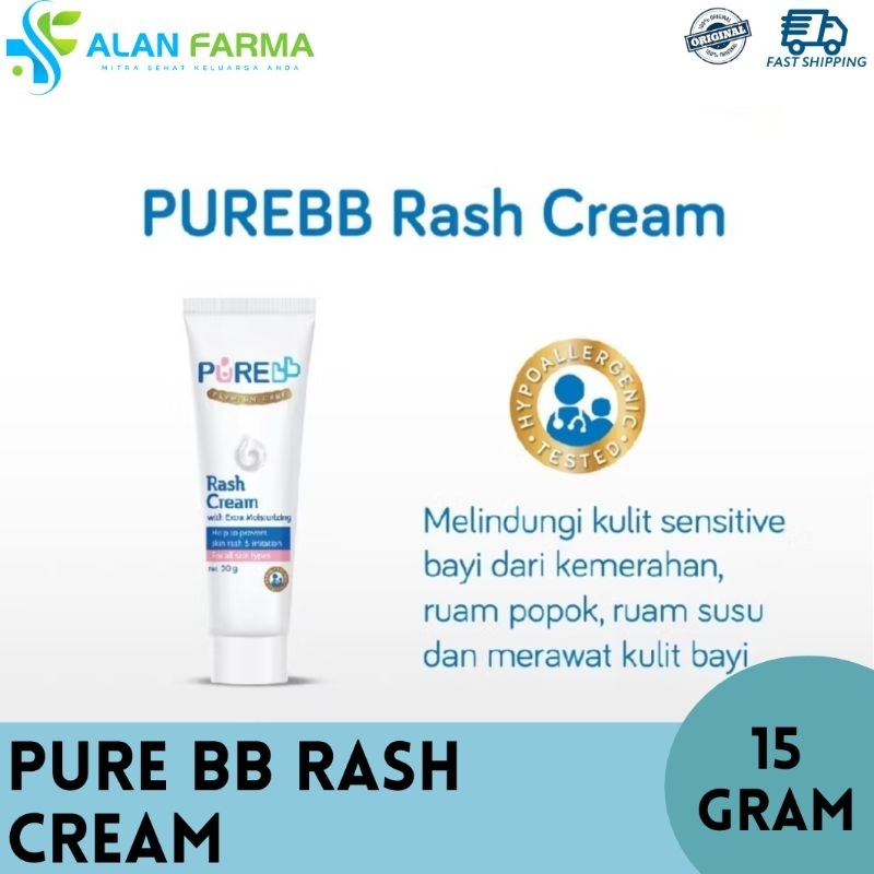 Jual Pure BB Rash Cream 15 gram | Krim Kulit Kemerahan dan Sensitif ...