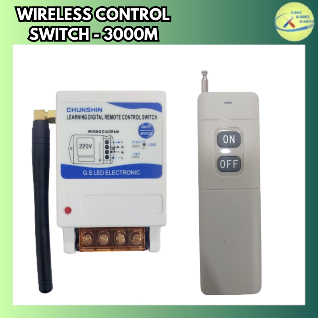 Jual NEW EDITION!!! WIRELESS REMOTE CONTROL SWITCH ON OFF / SAKLAR 220 ...