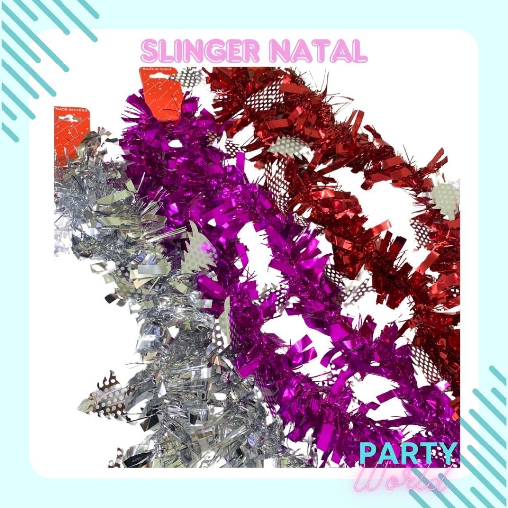 Jual Slinger Rumbai Motif Pohon Natal 2 Meter Diameter 8 Cm Tebal ...