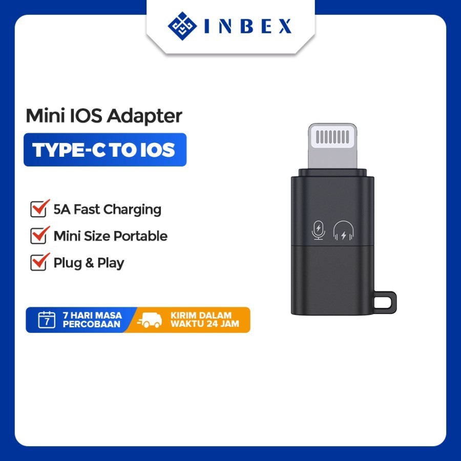 Jual INBEX Android Type C to Apple iPhone Lightning Microphone ...