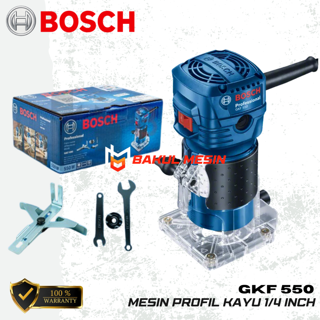 Jual Mesin Router Trimmer GKF550 Bosch GKF 550 1/4" Mesin Profil ...