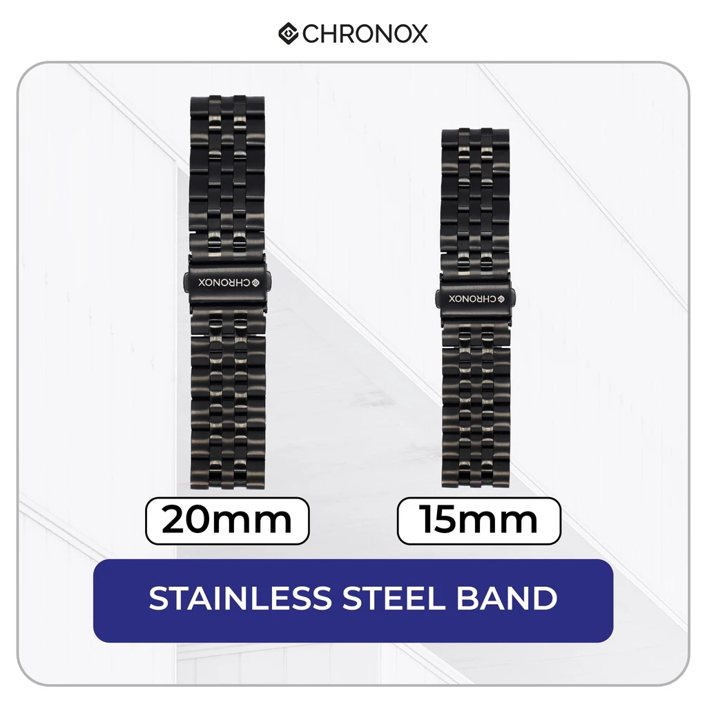 Jual Strap Jam Tangan Chronox Pria dan wanita (Stainless Steel) | Shopee Indonesia