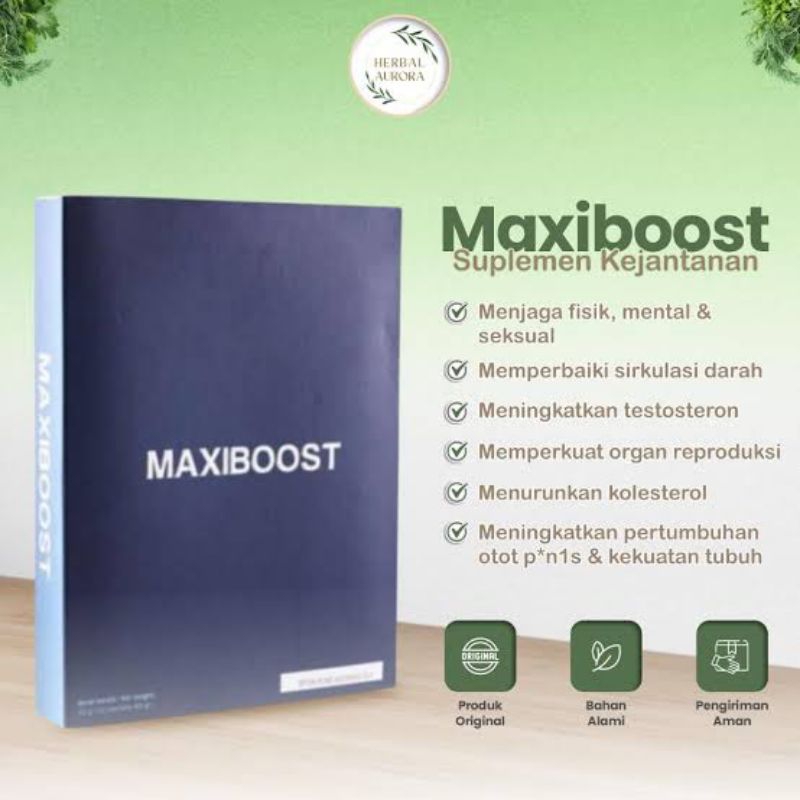 Jual Maxibost- Maxi boost 1 Box isi 10 Sachet Original 100% | Shopee ...