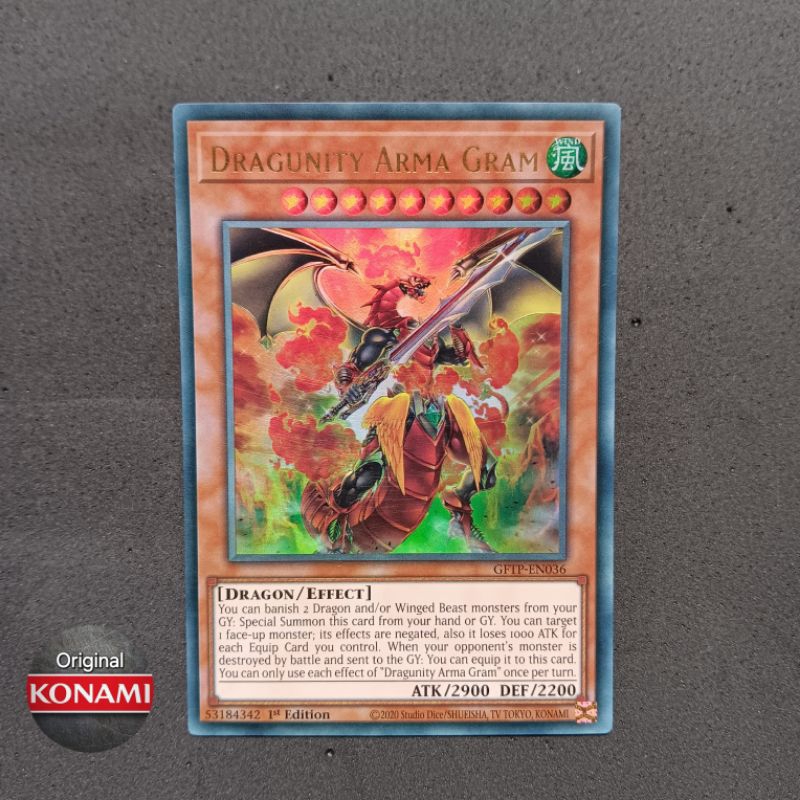 Jual Yugioh Card Dragunity Arma Gram Ultra Rare | Shopee Indonesia