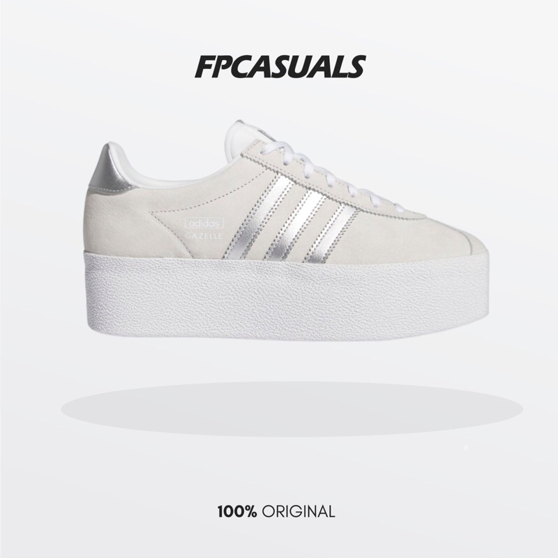 Jual Adidas Gazelle UP White Silver BNIB Original Resmi IH1291 | Shopee ...
