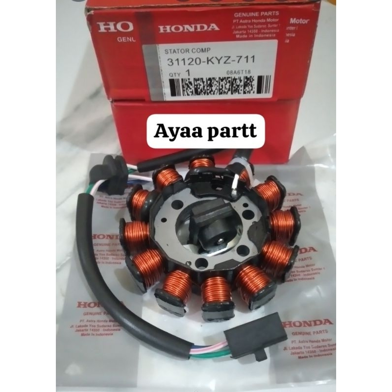 Jual Spul Supra X125 Helem In KYZ Stator Assy Lengkap Dengan Pulser Supra X 125 Helm In Blade Fi ...