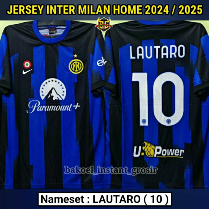 Jual Jersey INTER MILAN CF Home 2023 / 2024 LAUTARO 10 Biru Hitam ...