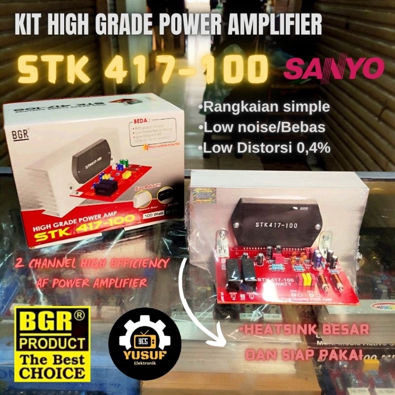 Jual KIT POWER AMPLIFIER AMPLI STK 417 STK-417 100W SANYO BELL BGR ...