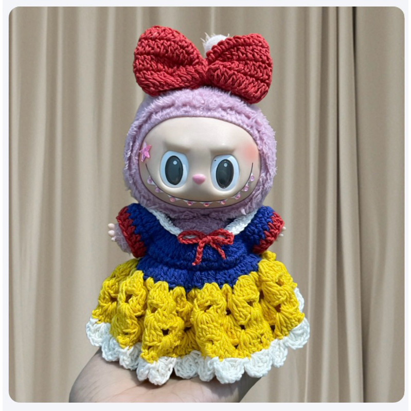 Jual LABUBU DRESS SNOW WHITE (Rajut Handmade) | Shopee Indonesia