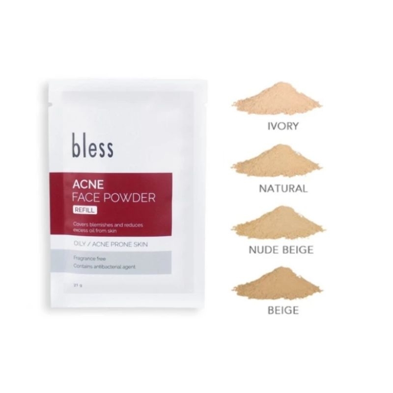 Jual BLESS ACNE FACE POWDER REFILL 25GR | Shopee Indonesia