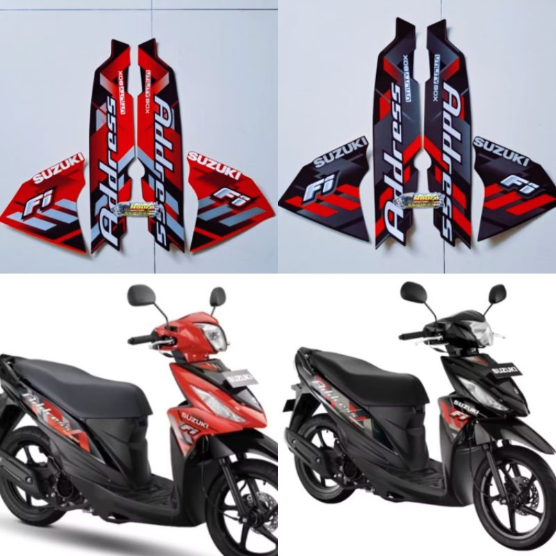 Jual stiker striping Suzuki address r 2023 2024 fi Lis body standar ...