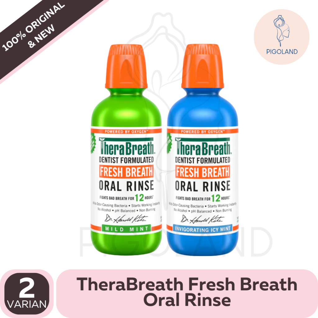 Jual TheraBreath Thera Breath Fresh Oral Rinse Mouthwash Mouth Wash ...