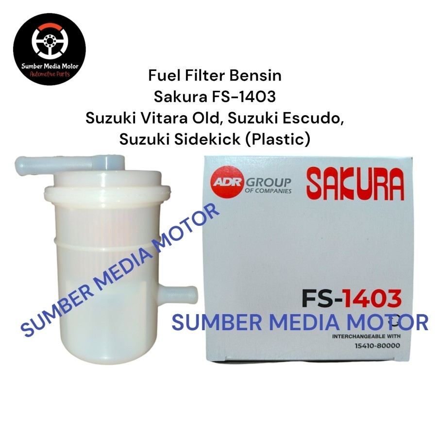 Jual Sakura Fuel Filter Bensin FS-1403 Suzuki Vitara Old, Suzuki Escudo ...