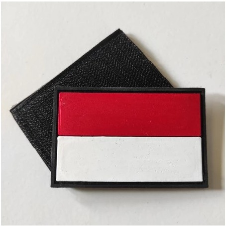 Jual PATCH RUBBER LOGO BENDERA INDONESIA MERAH PUTIH/TEMPELAN EMBLEM ...