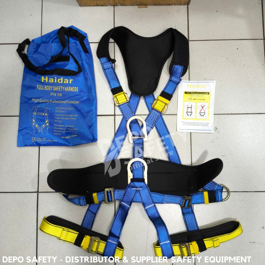 Jual FULL BODY HARNESS HAIDAR PN 56 SABUK PENGAMAN KETINGGIAN | Shopee Indonesia