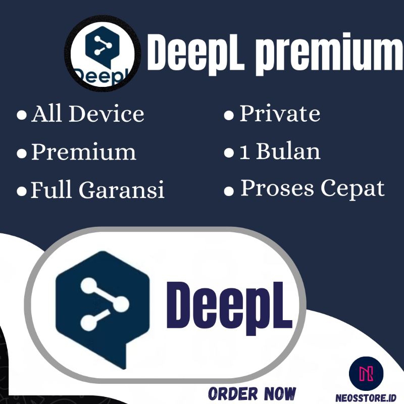 Jual DeepL Pro Advanced + White Pro | Sofware Translator | Private Akun ...