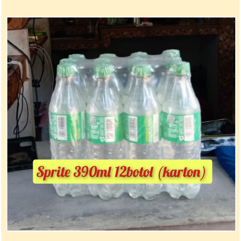Jual Sprite 390ml isi 12 botol (krat) | Shopee Indonesia