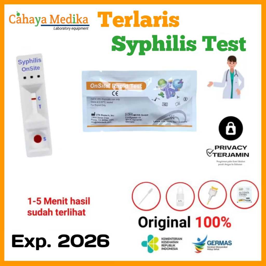 Jual TP Syphilis Test Device One Step - Tes Uji Sipilis Akurat Lengkap ...