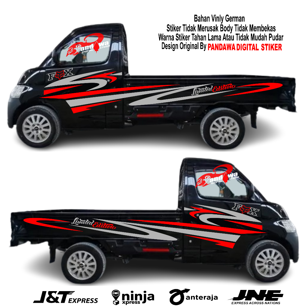 Jual stiker pick up mobil daihatsu gran max sticker bodi samping bak ...