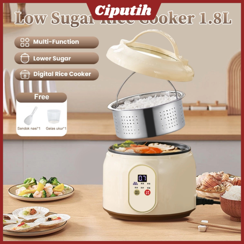 Jual Rice Cooker Low Sugar 1.8L Penanak Nasi Multifungsi Magic Com Low ...