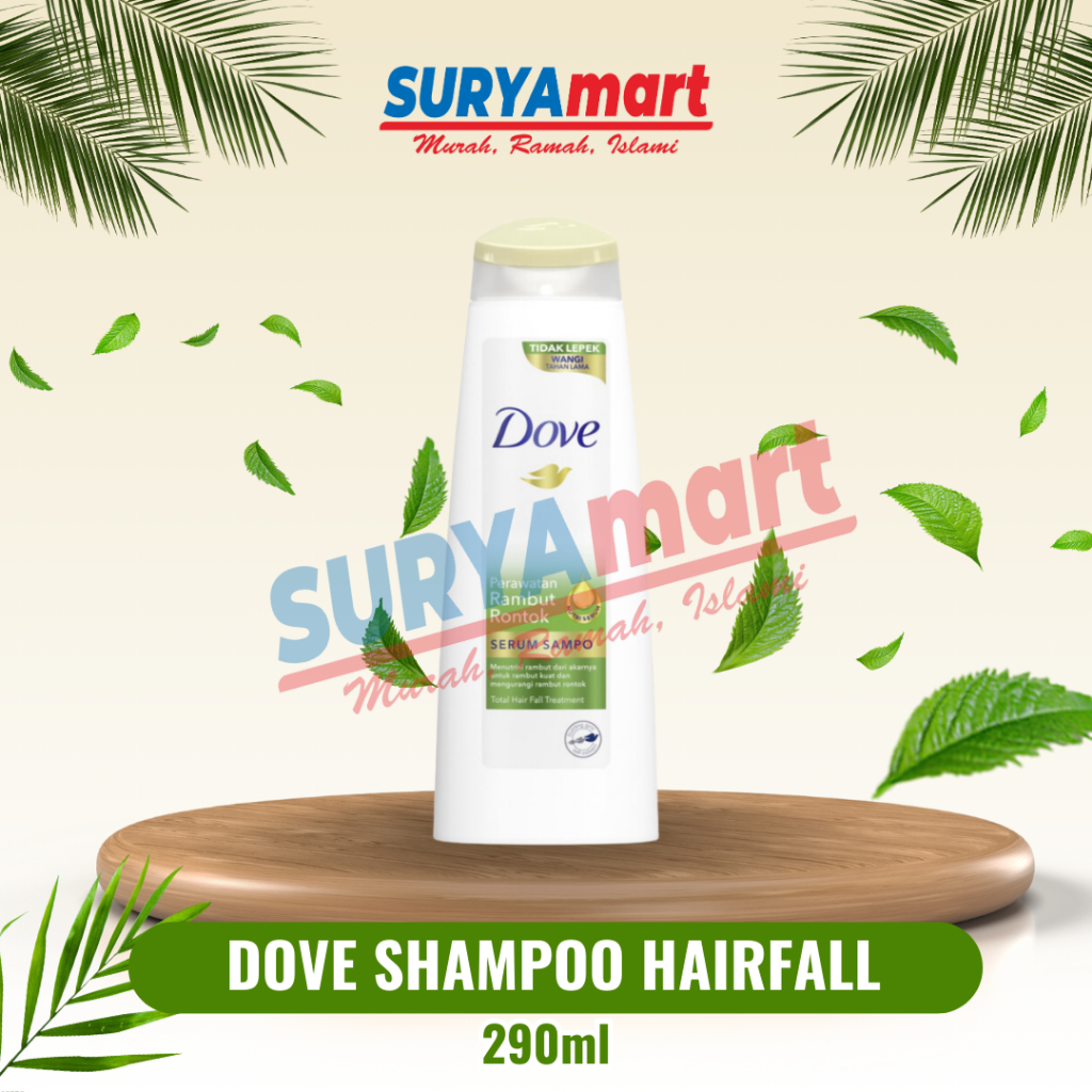 Jual Dove Shampoo Perawatan Rambut Rontok Anti Hair fall 290ml | Shopee ...