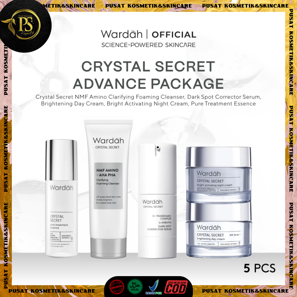 Jual New ! Paket Murah & Lengkap Wardah Crystal Secret Series | Shopee ...