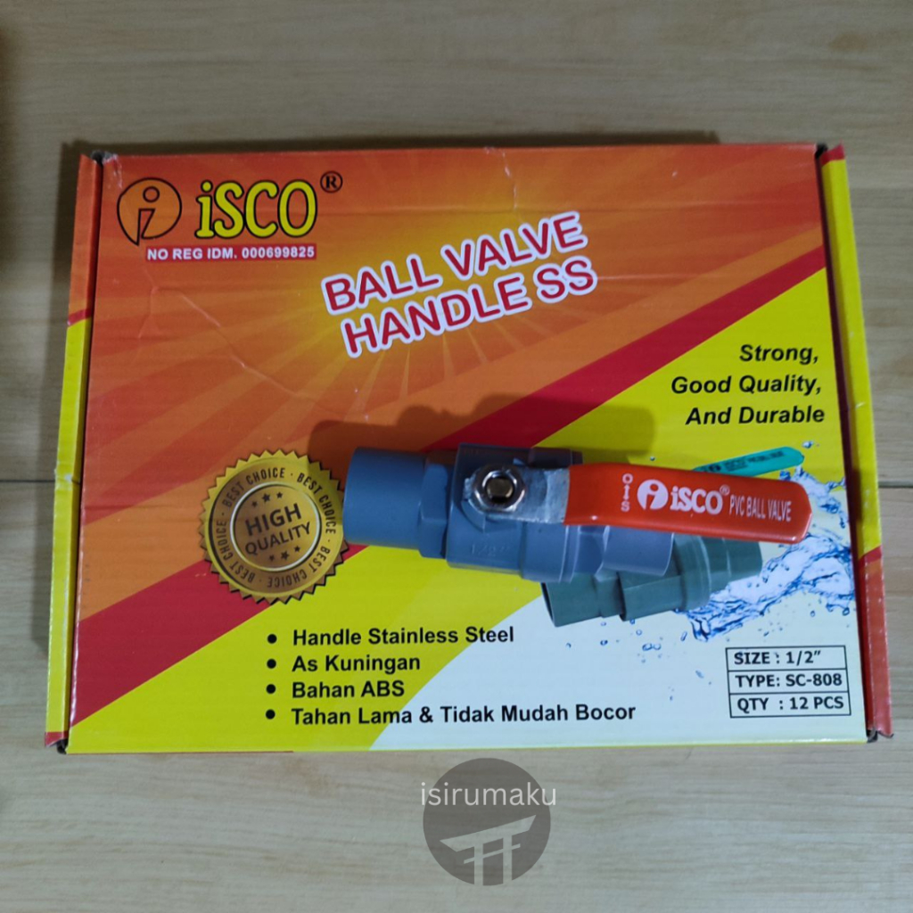 Jual BALL VALVE ISCO 1/2" & 3/4" | Shopee Indonesia