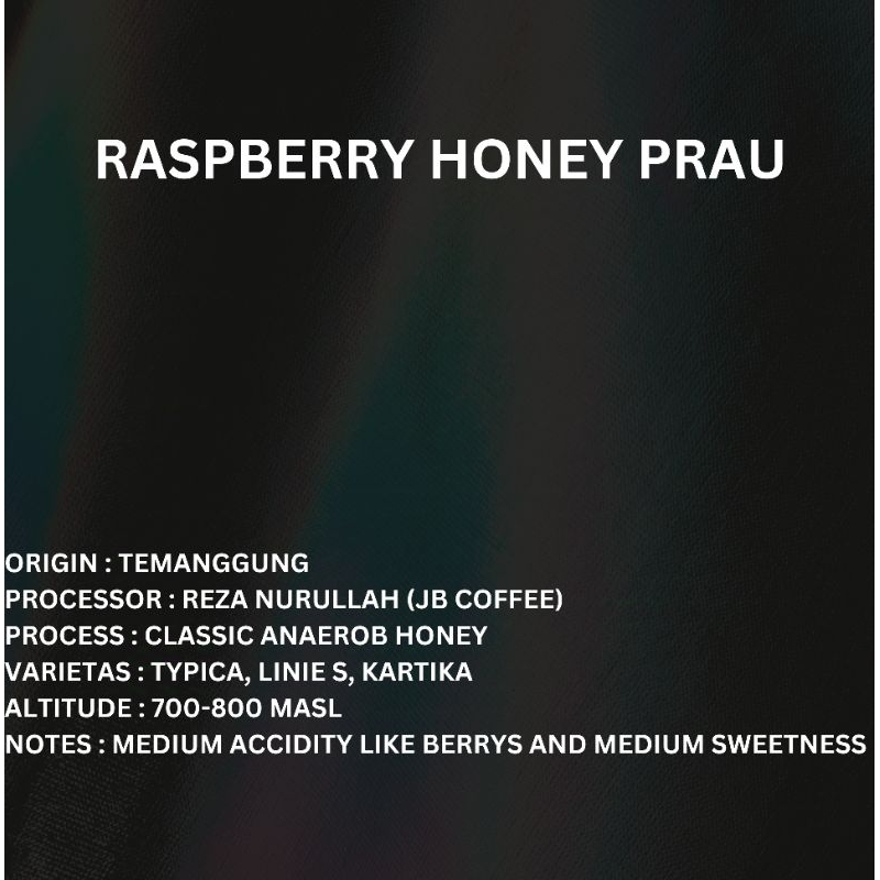 Jual Kopi Arabica Raspberry Honey Prau (150gr) | Shopee Indonesia