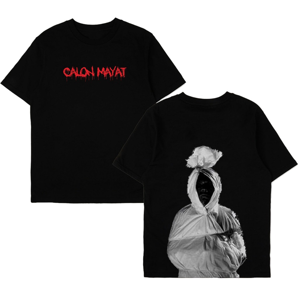 Jual Kaos Viral Combed 30S premium Calon Mayat Belakang Sablon Pocong ...