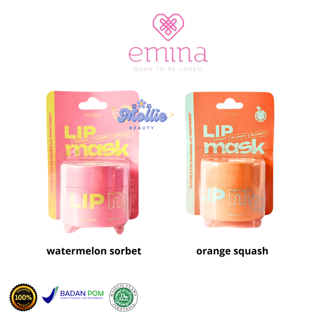 Jual Molliebeauty | Emina Lip Mask 9g | Shopee Indonesia