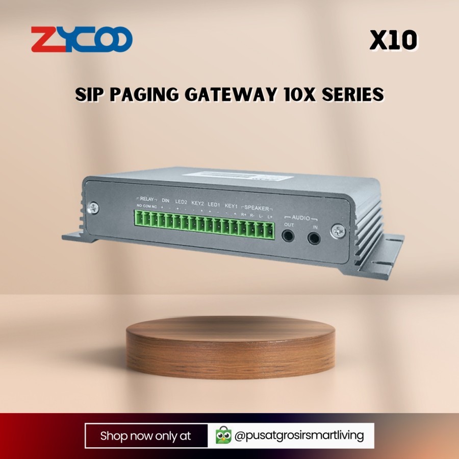 Jual X10 Zycoo - SIP IP Audio Paging Gateway X10 Series support SIP ...