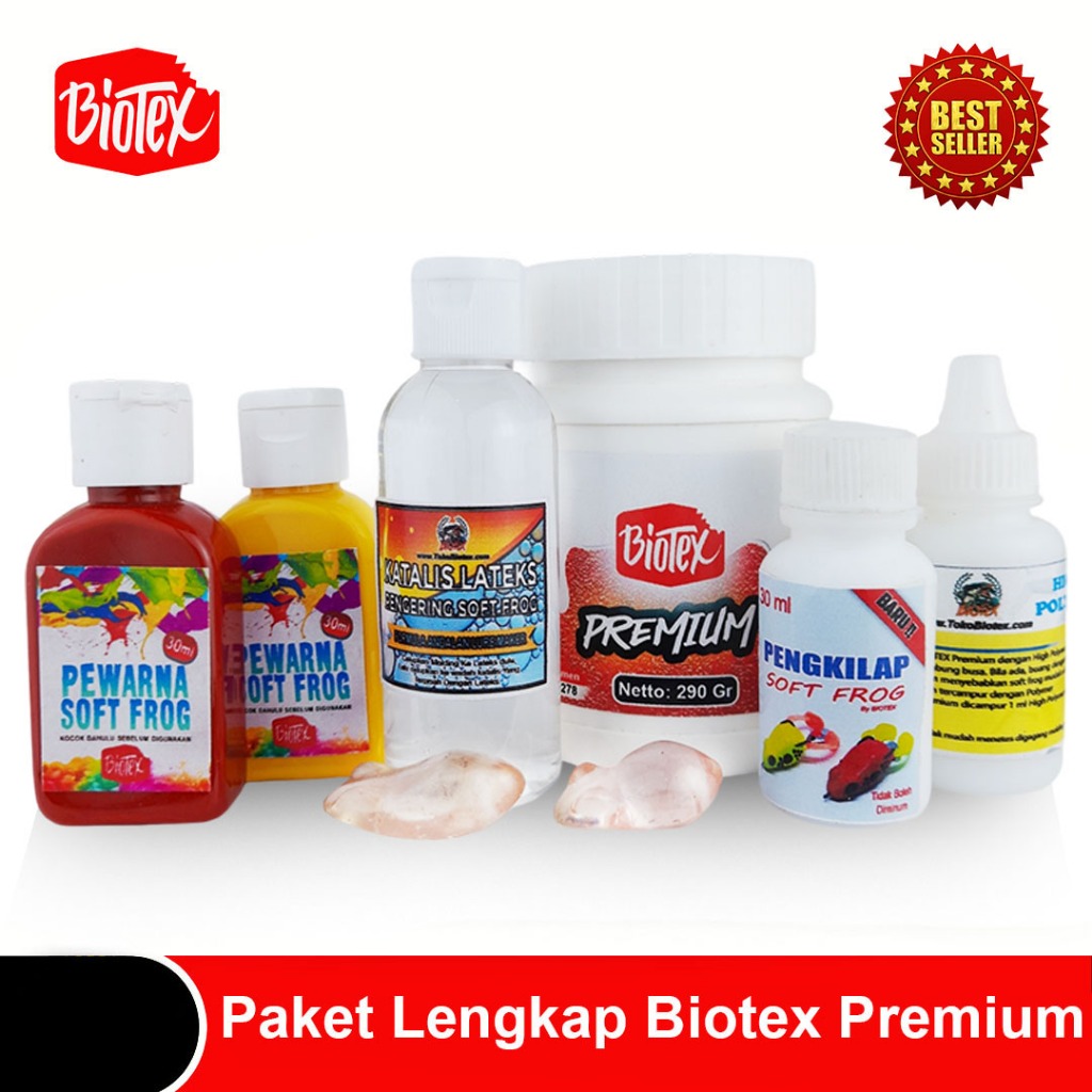 Jual Biotex Paket Lengkap Lateks Premium Bahan Bikin Soft Frog ...
