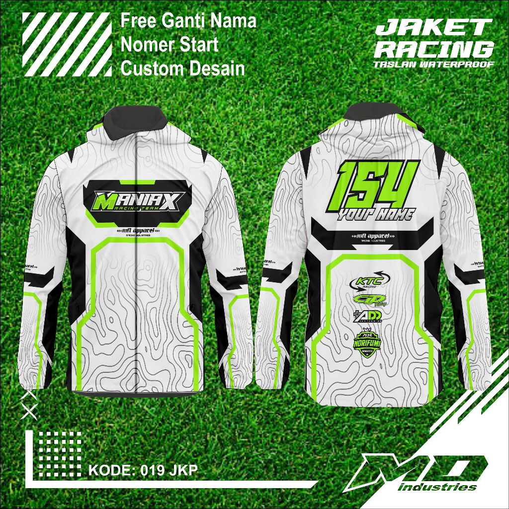 Jual Jaket Racing Custom Parasut Kaos Jaket Racing Edit Nama & Nomor Bisa Reques Desain #019 JKP ...