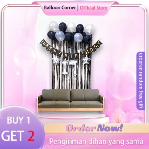 Jual Paket Set Balon Dekorasi Ulang Tahun Simpel/Perlengkapan Pesta ...