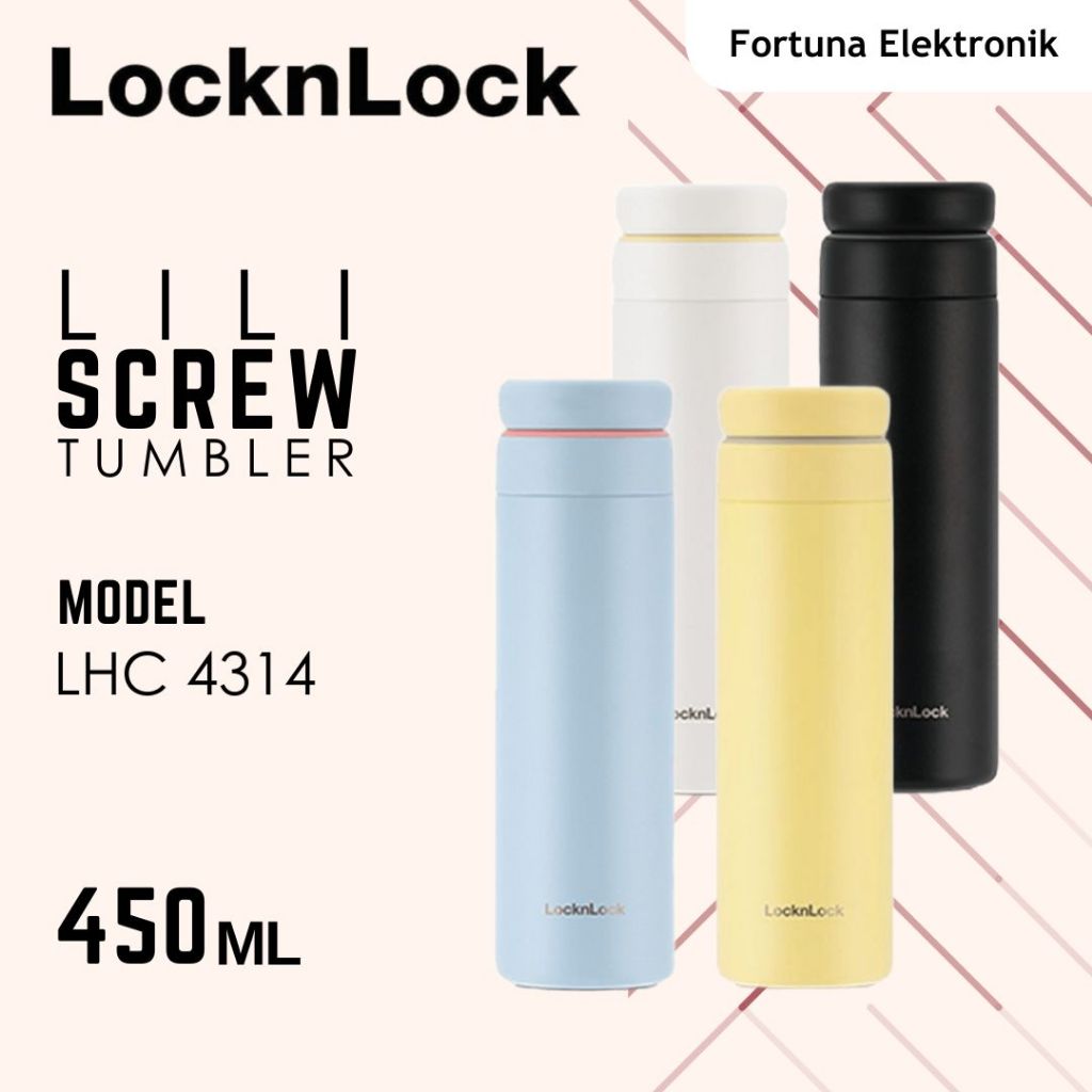 Jual LocknLock Lili Screw Tumbler LHC 4314 Vacuum Flask Bottle Termos ...